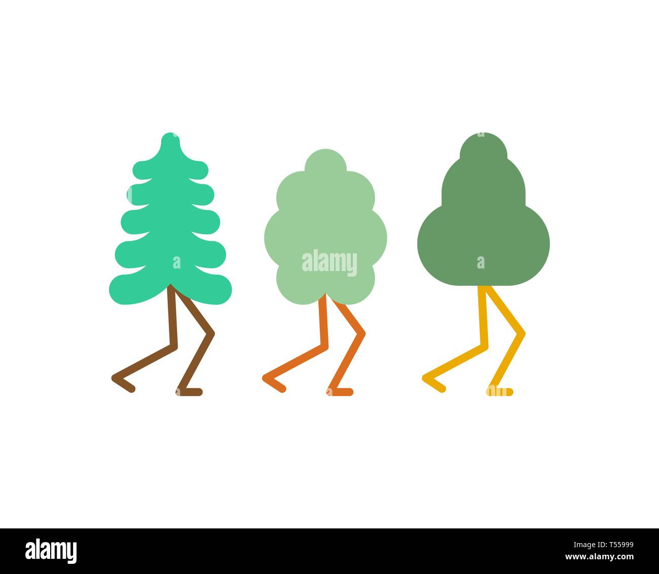 Tree trunk legs Stock Vector Images - Alamy