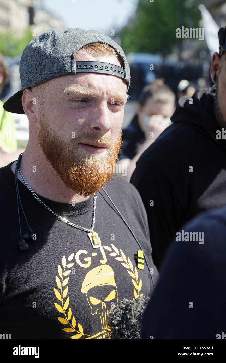 Paris, France. 20th Apr, 2019. Maxime Nicolle (Fly Rider) attends the ...