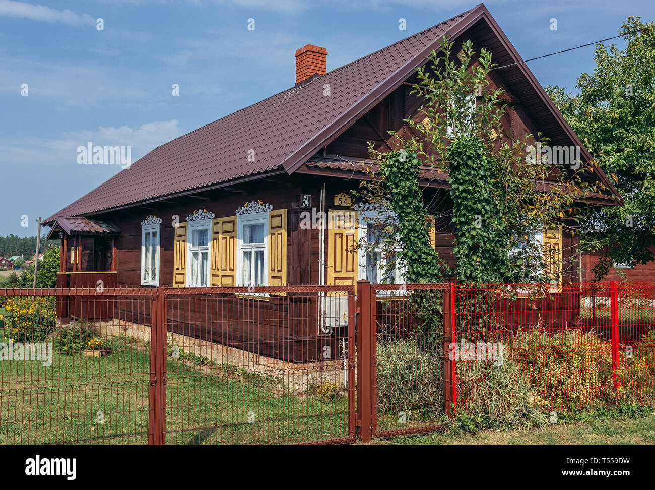 Decorated house in Soce village on so called The Land of Open Shutters ...