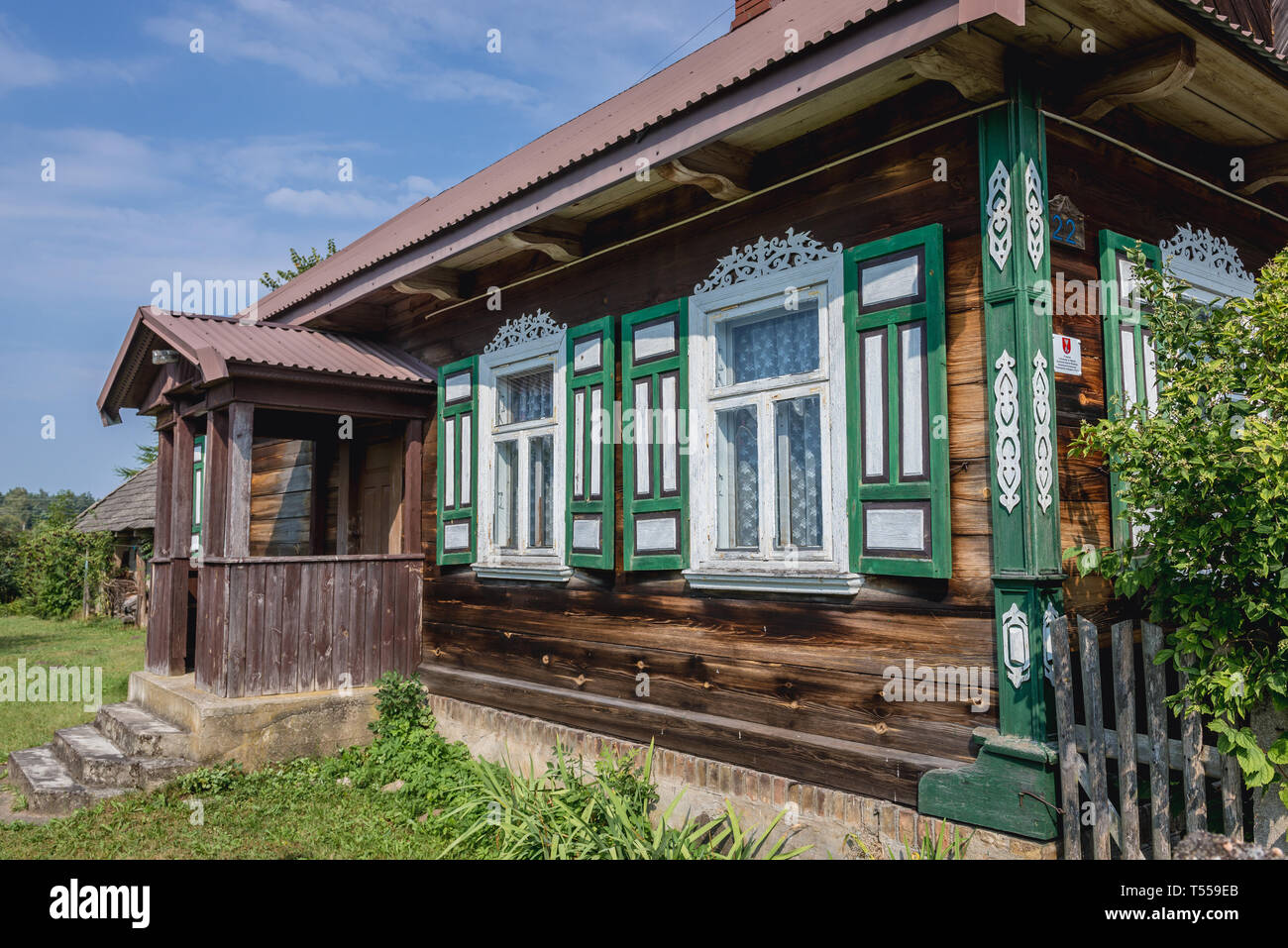 Decorated house in Soce village on so called The Land of Open Shutters ...