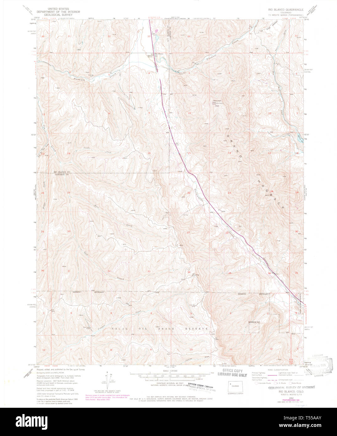 Map of rio blanco Cut Out Stock Images & Pictures - Alamy