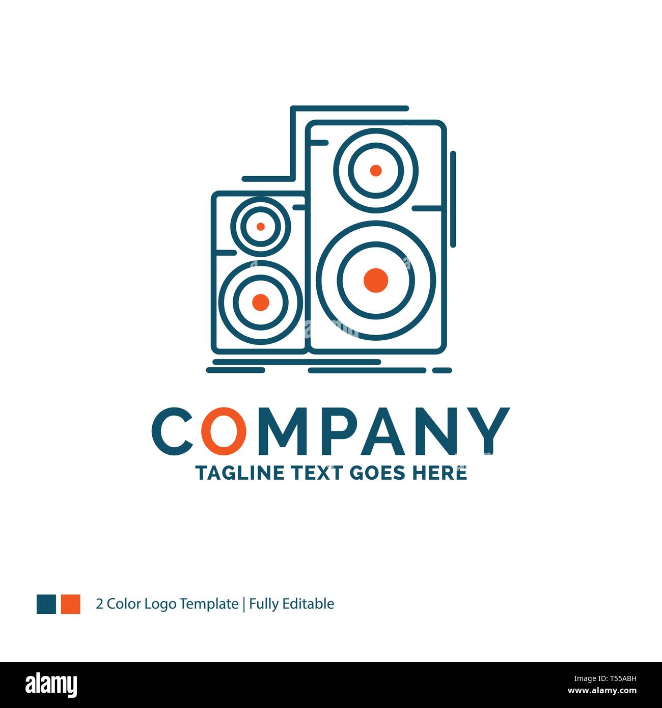 Design Audio Speakers Logo