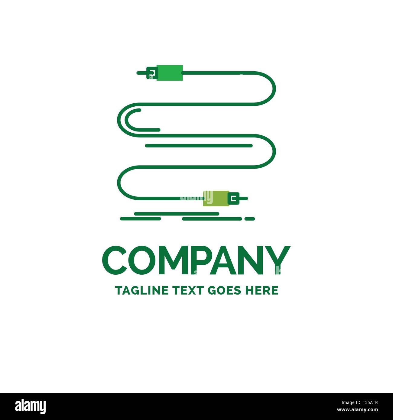 Green cable connector Stock Vector Images - Alamy