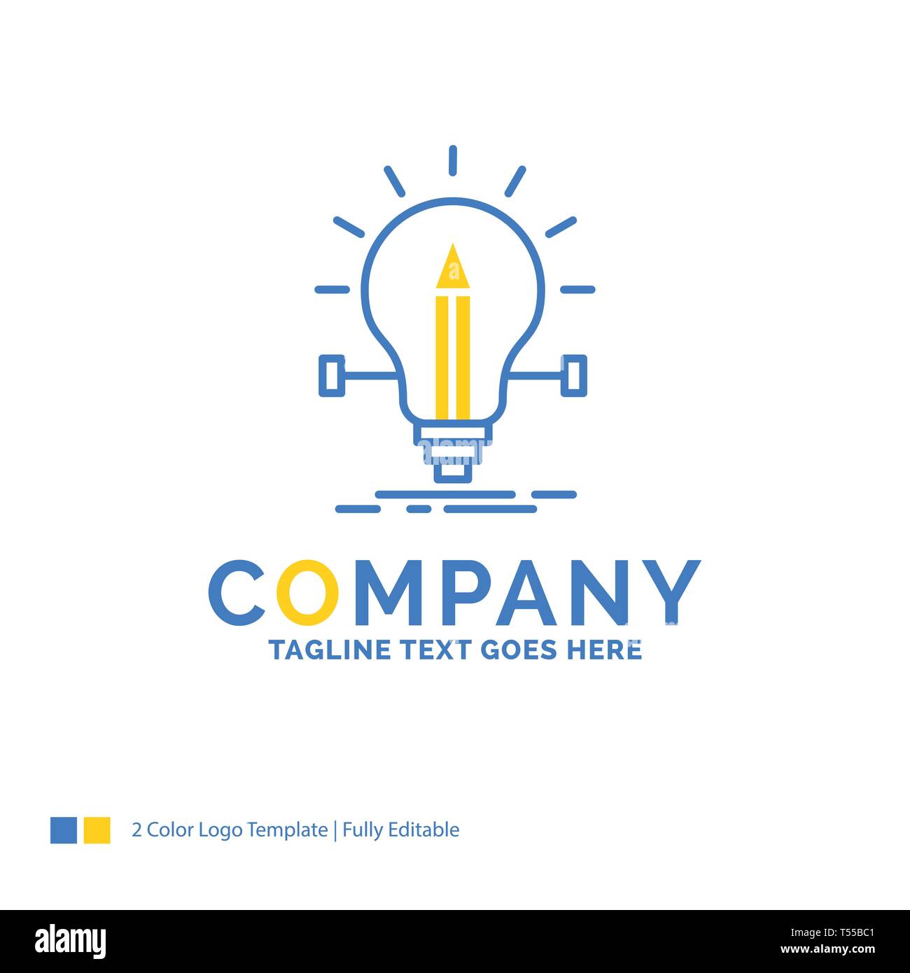 Illuminated yellow and blue logo hi-res stock photography and images ...