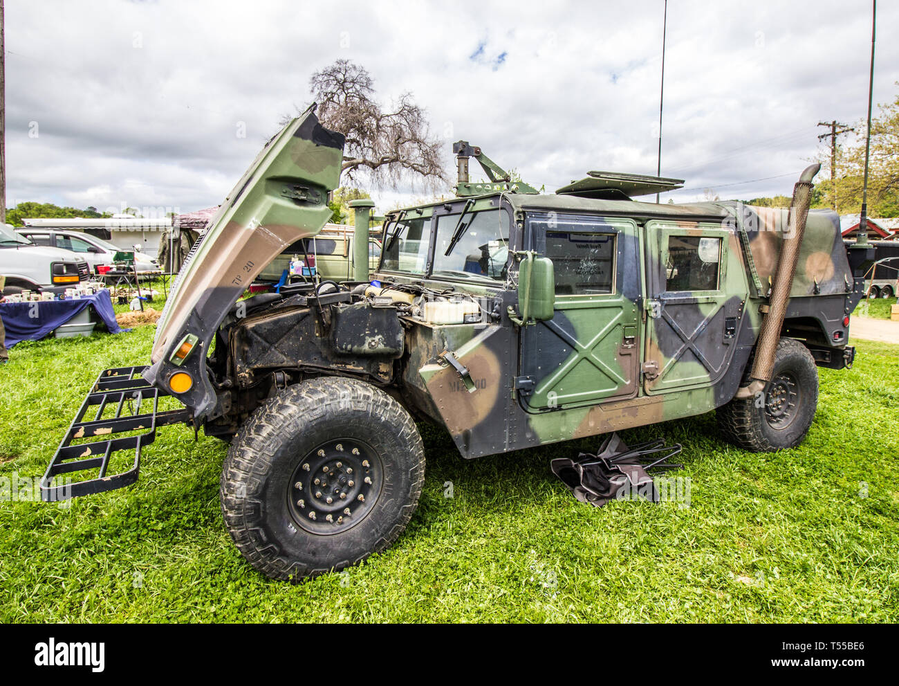 All Terrain Military Transport With Hood Up Stock Photo - Alamy