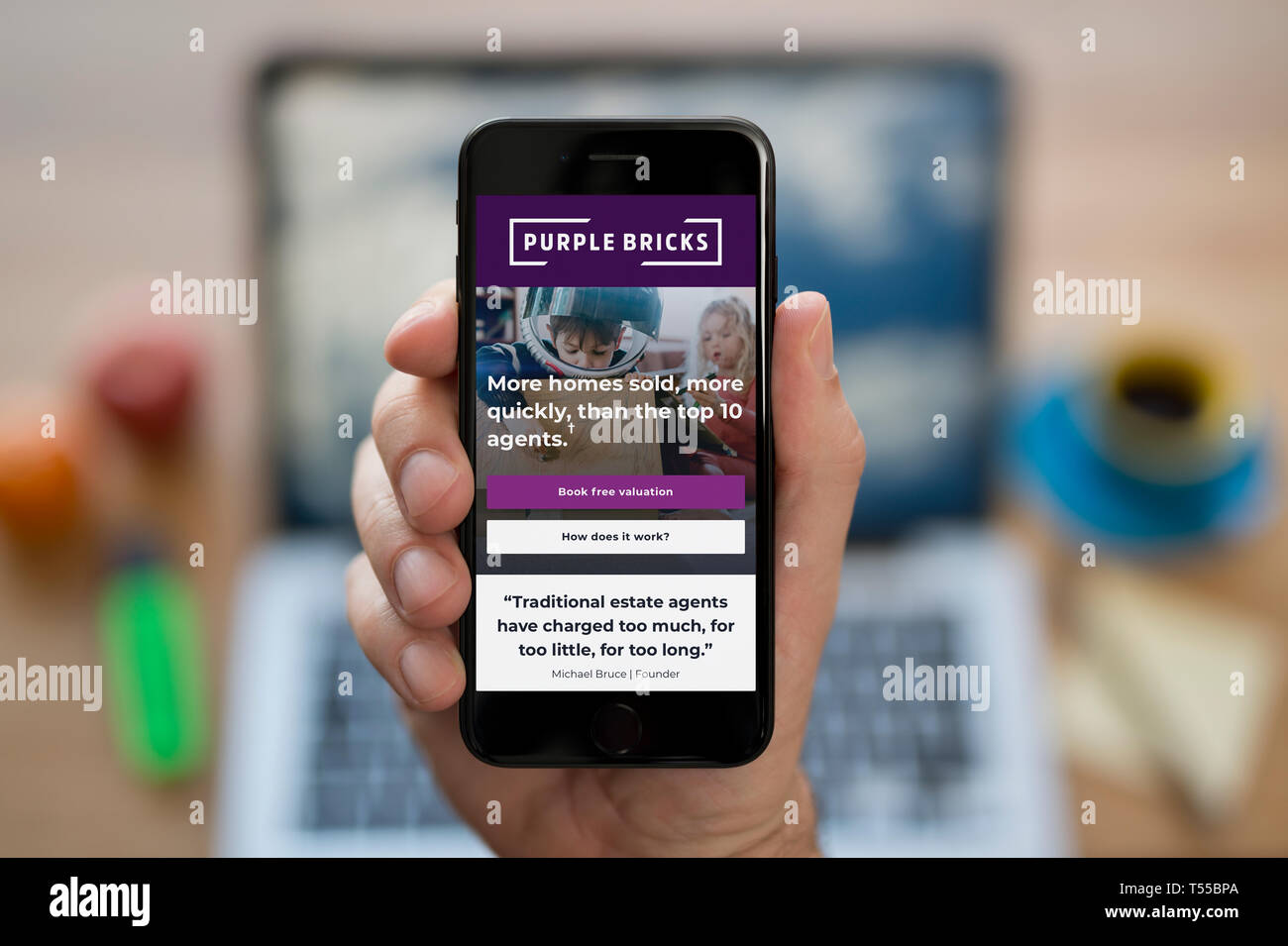 Purplebricks logo hi-res stock photography and images - Alamy