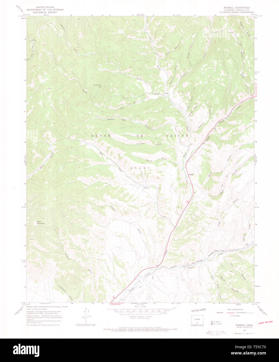 Map of russell Cut Out Stock Images & Pictures - Alamy