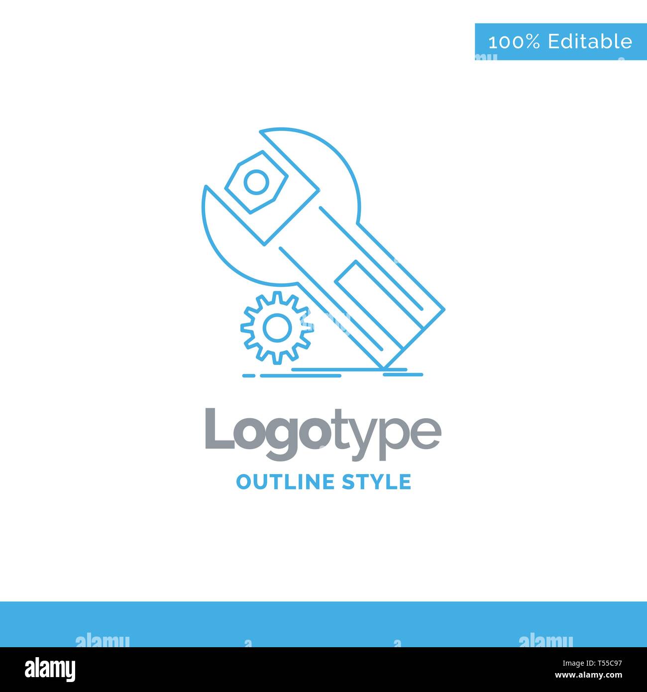 Blue place settings Stock Vector Images - Alamy