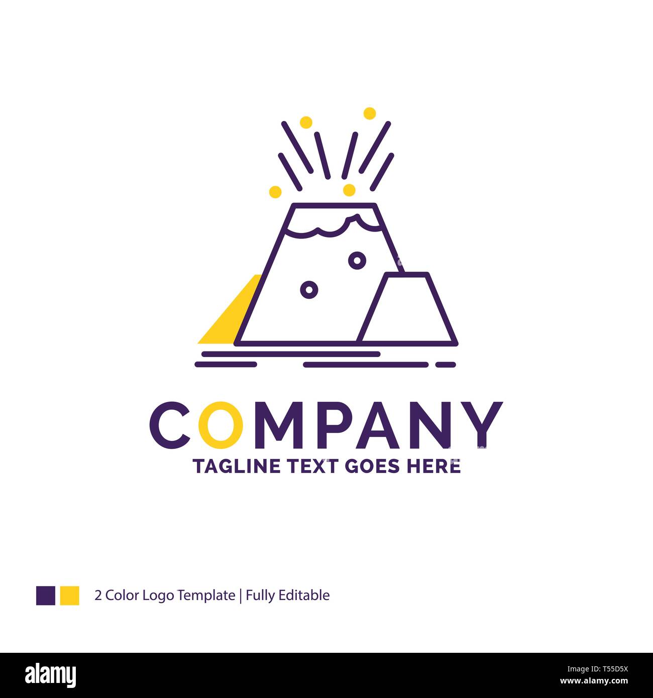 Volcano logo Cut Out Stock Images & Pictures - Alamy