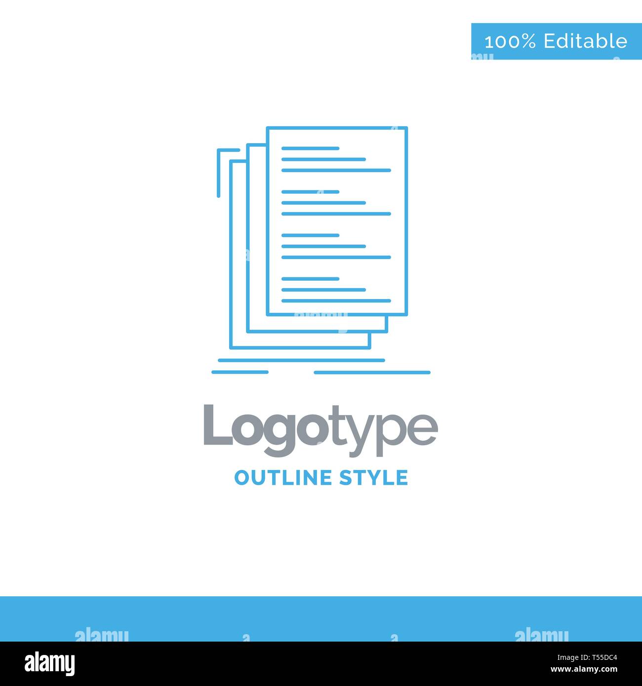 Blu logo design Stock Vector Images - Alamy