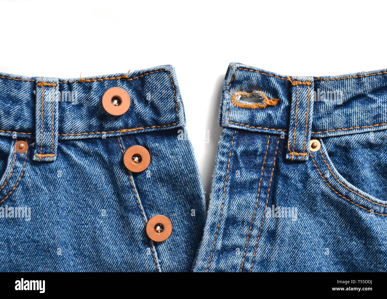 Unbuttoned jeans hi-res stock photography and images - Alamy