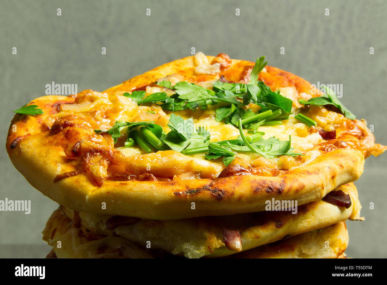 Delicious little pizza Stock Photo - Alamy