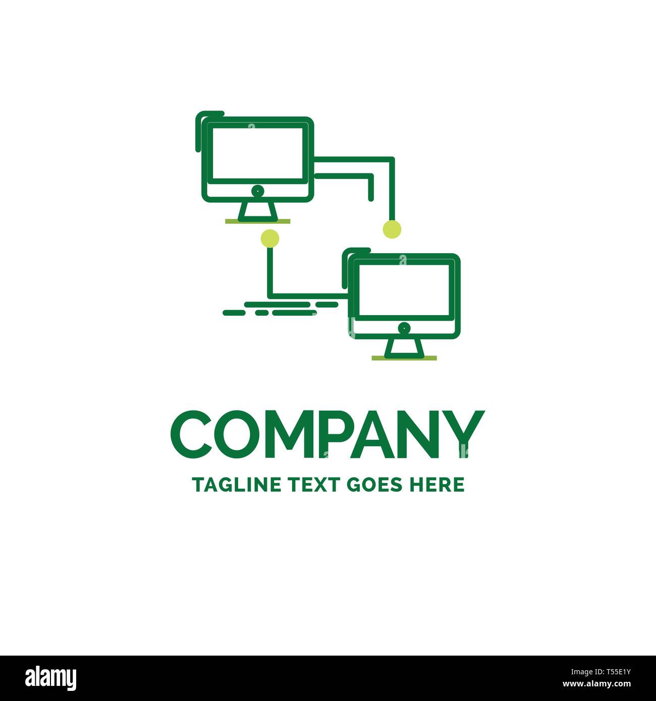 Lan technology logo Stock Vector Images - Alamy