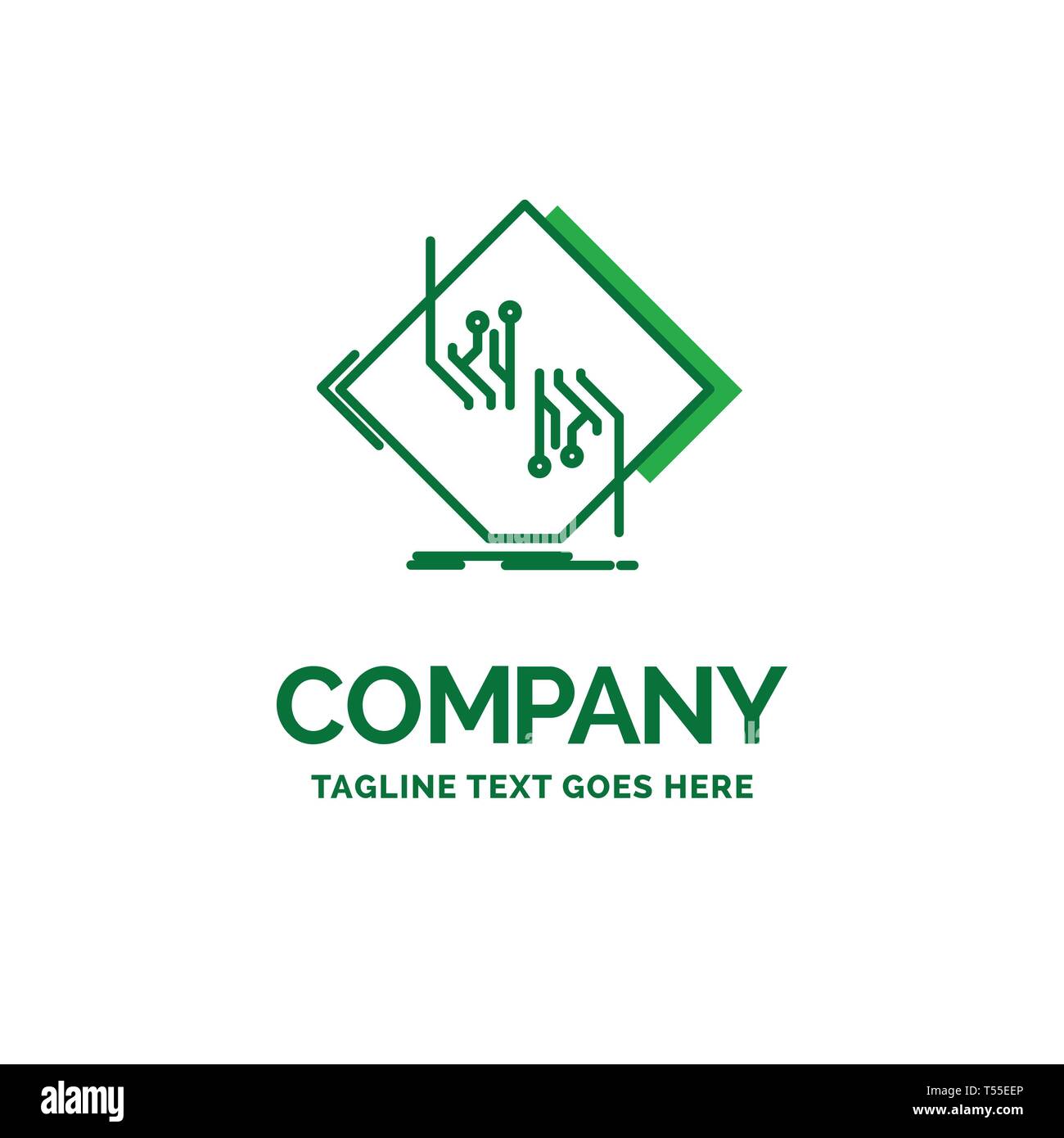 Printed circuit board green Stock Vector Images - Alamy