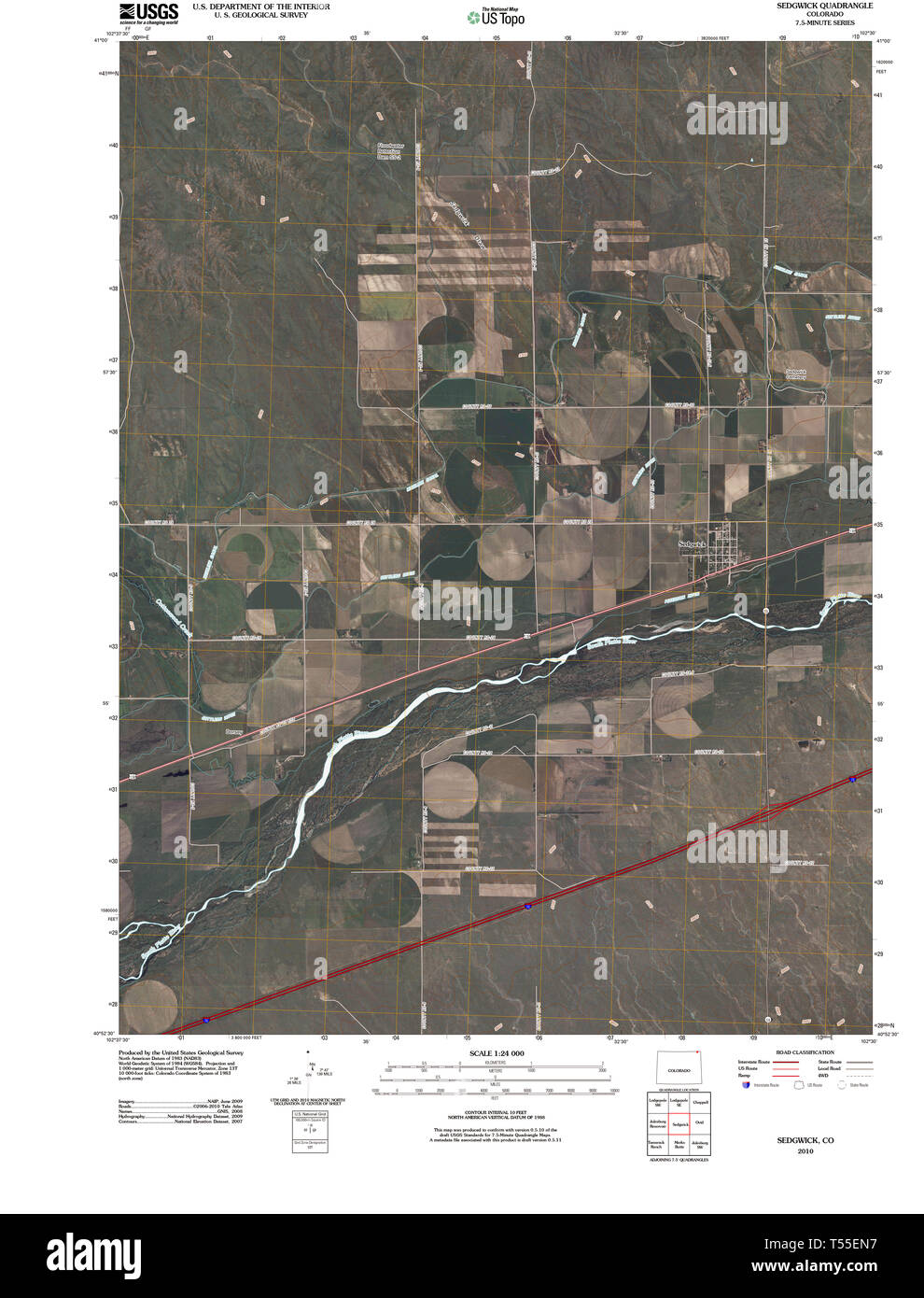 Sedgwick colorado map hi-res stock photography and images - Alamy