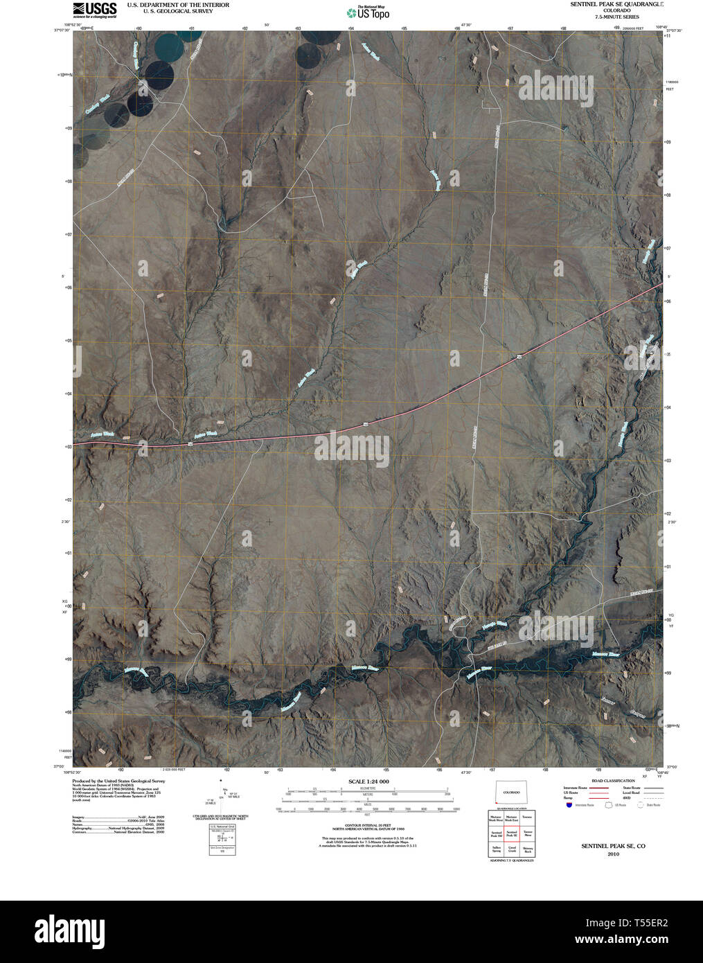 Map of sentinel hi-res stock photography and images - Alamy