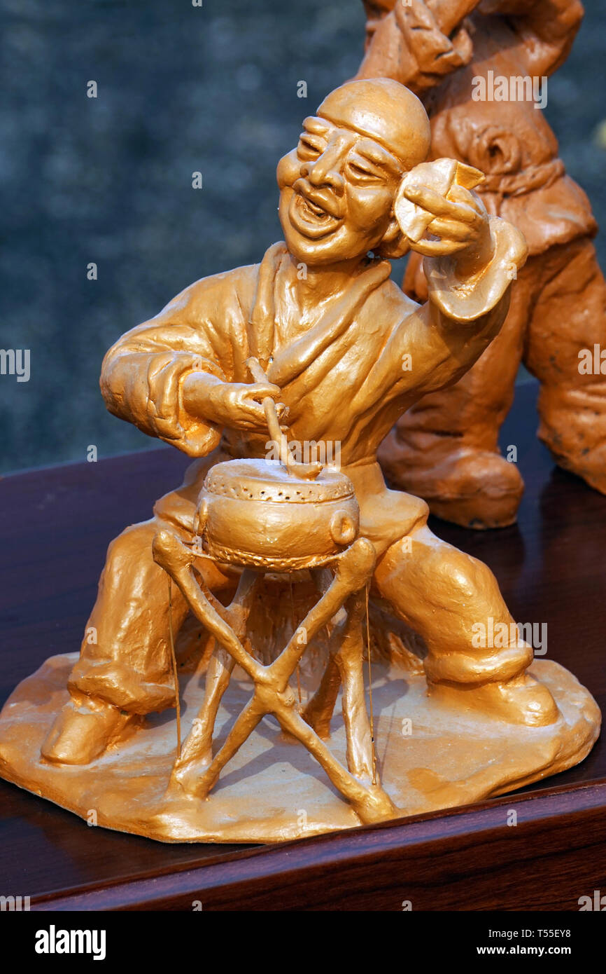 China's intangible cultural heritage clay man Stock Photo - Alamy