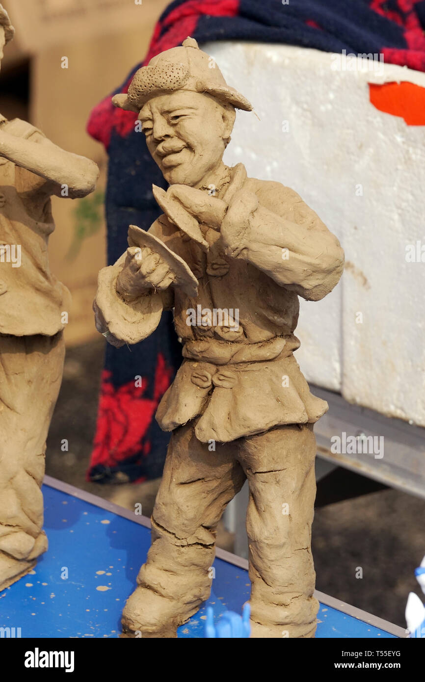 China's intangible cultural heritage clay man Stock Photo - Alamy