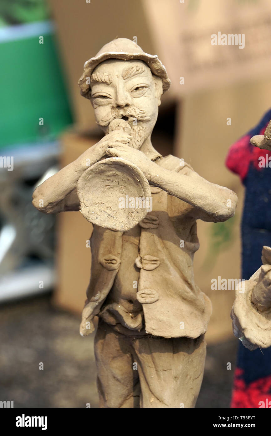China's intangible cultural heritage clay man Stock Photo - Alamy