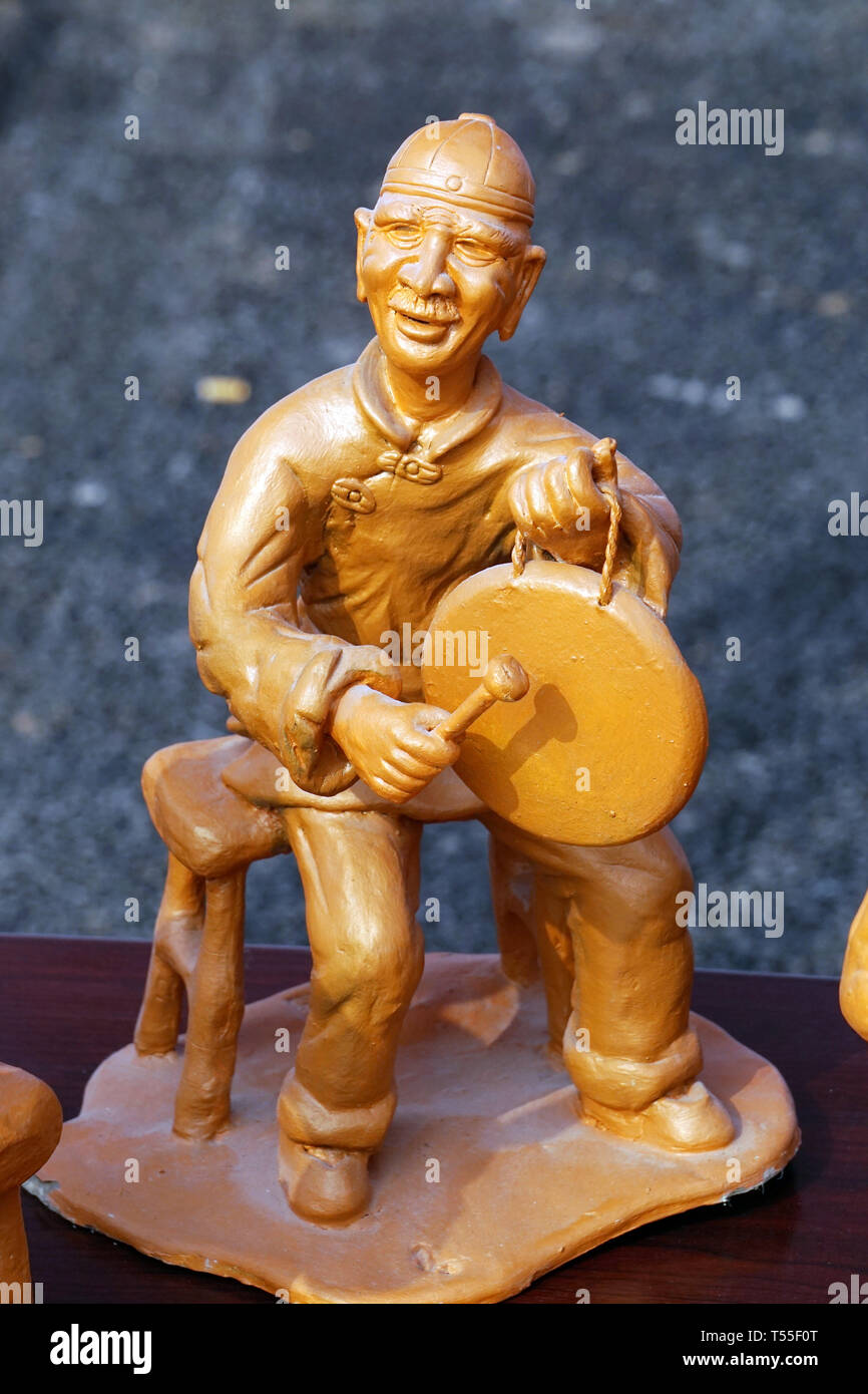 China's intangible cultural heritage clay man Stock Photo - Alamy
