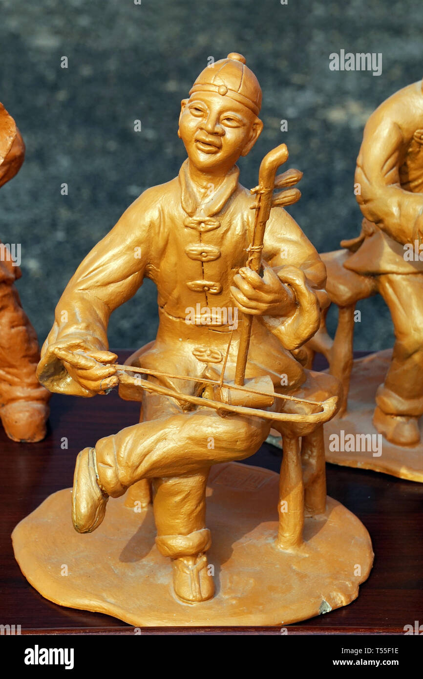 China's intangible cultural heritage clay man Stock Photo - Alamy