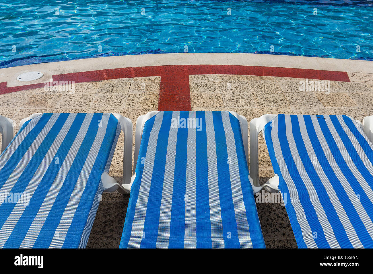 blue Swimming pool in Cancun, Riviera Maya, Mexico Stock Photo - Alamy