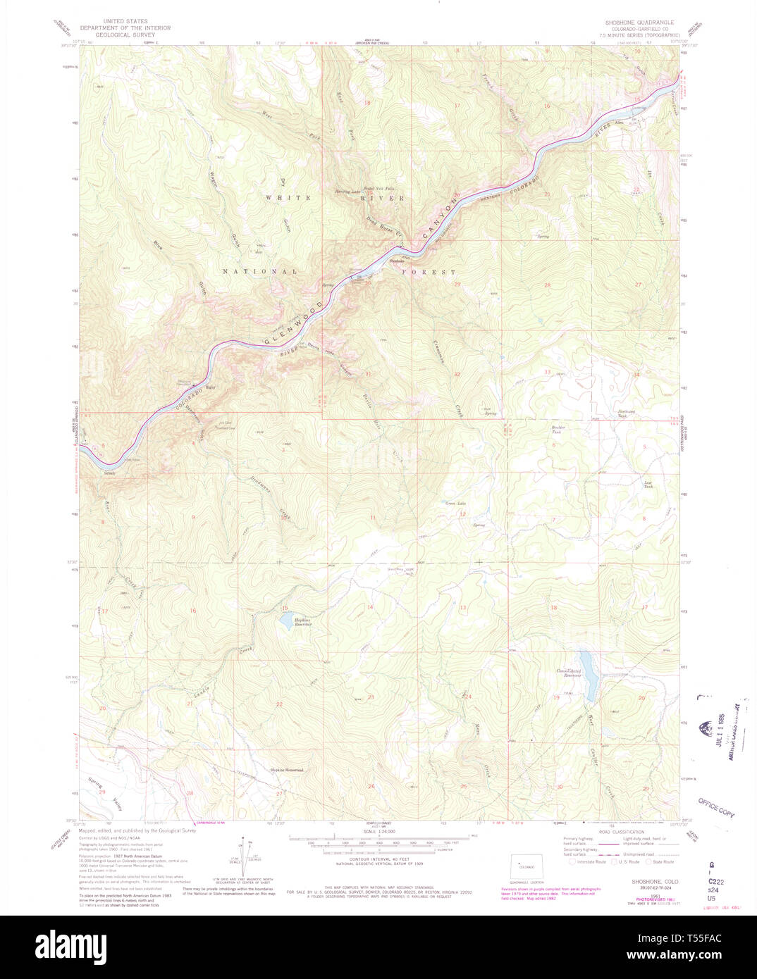 Map of shoshone hi-res stock photography and images - Alamy