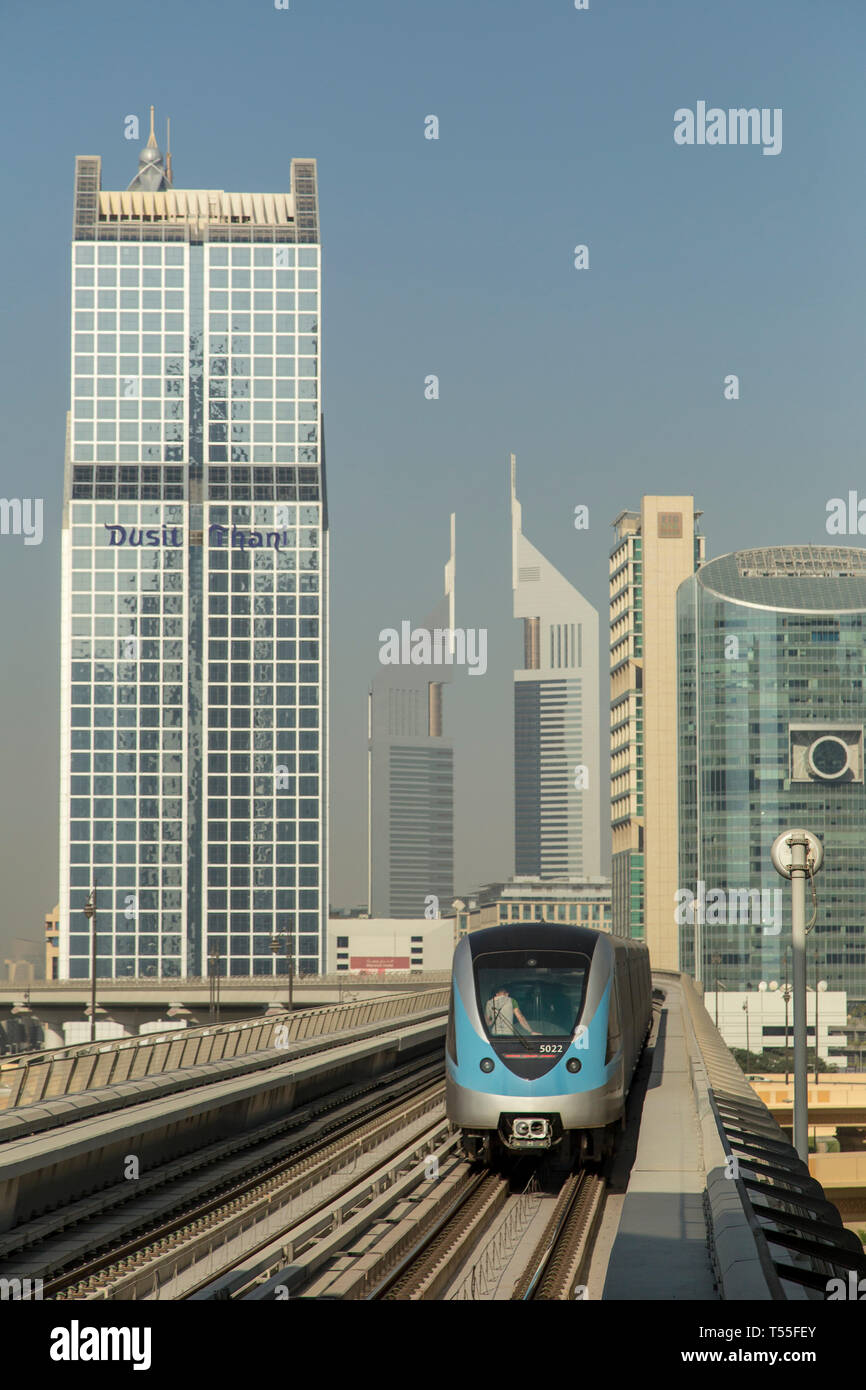 UAE, Dubai, Dubai Metro Stock Photo - Alamy