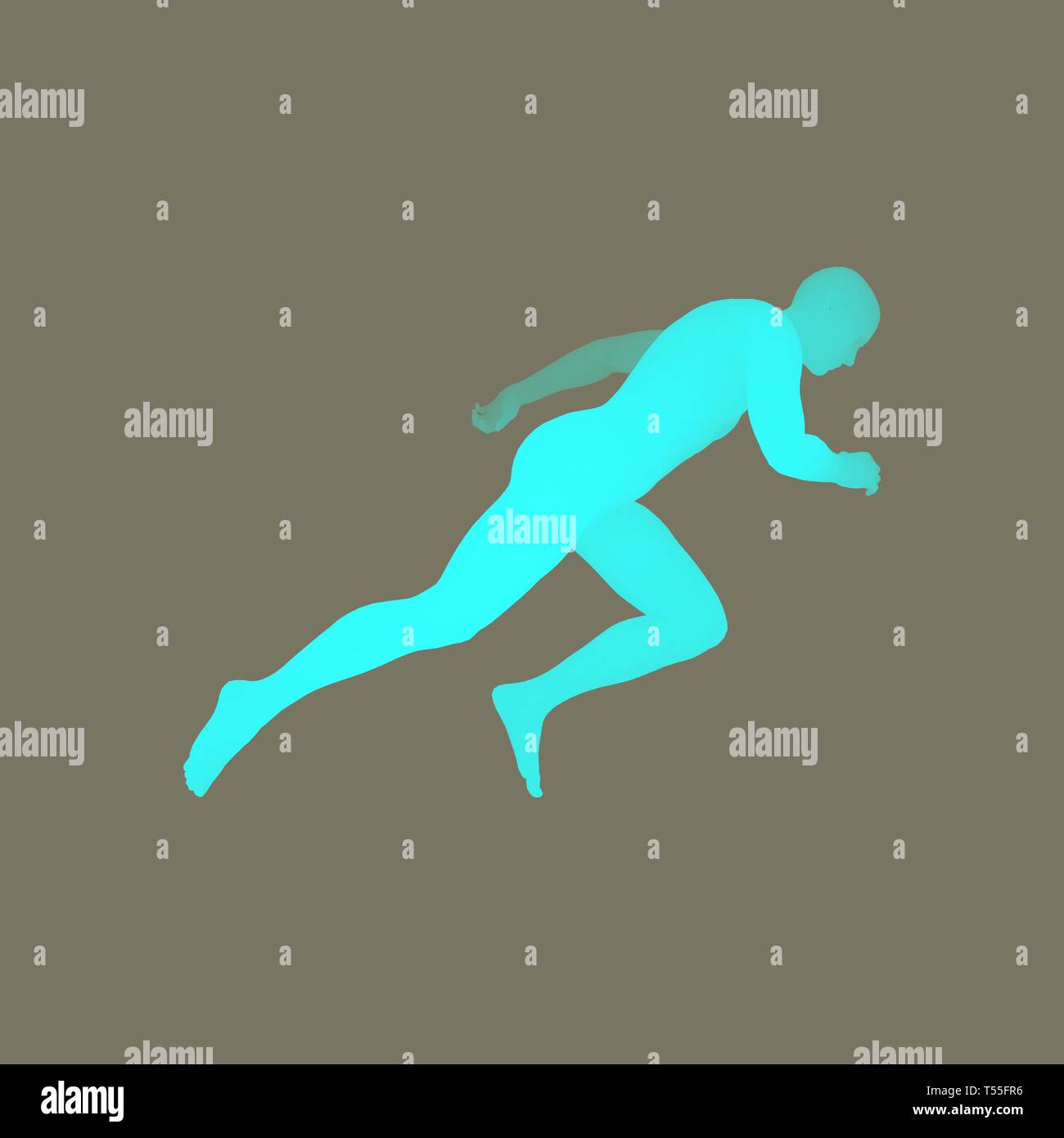 3d Running Man. Design for Sport, Business, Science and Technology ...