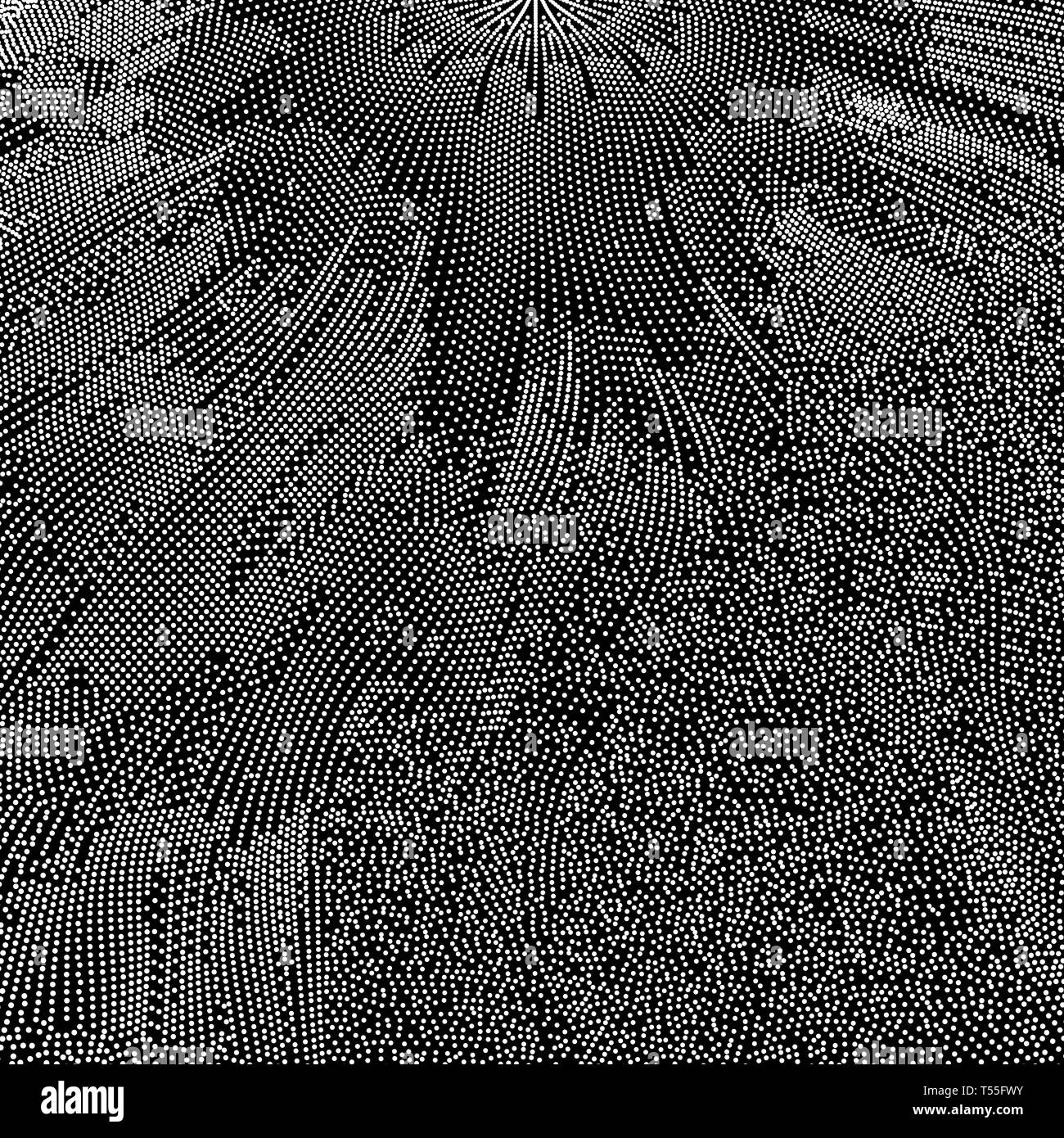 Array with Dynamic Particles. 3d Futuristic technology style. Abstract Background. Texture ...