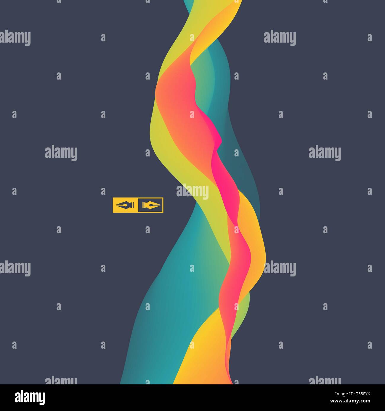 Colorful Abstract Background. Dynamic Effect. Futuristic Technology ...