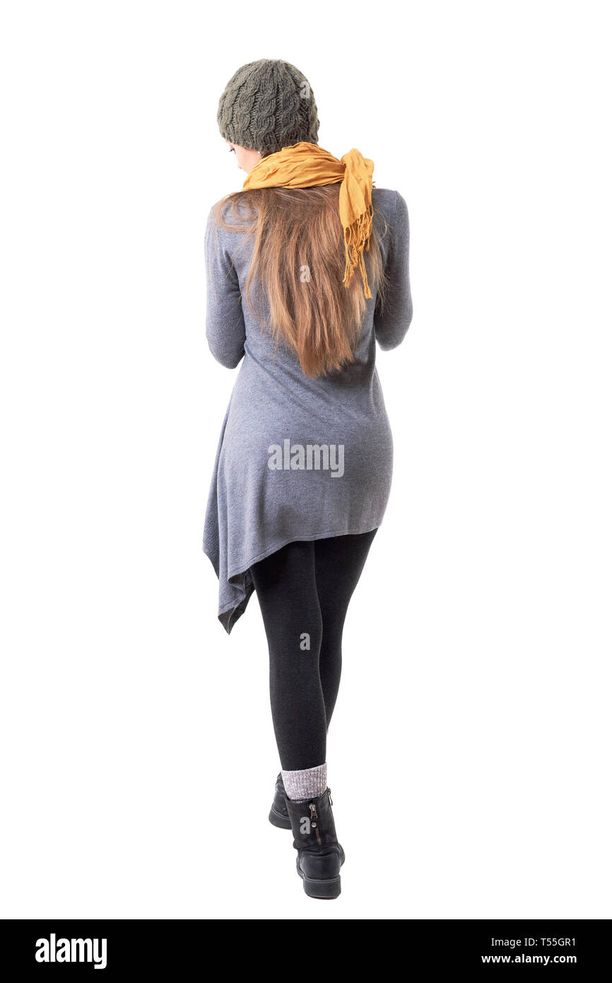 Sad Girl Standing Backwards