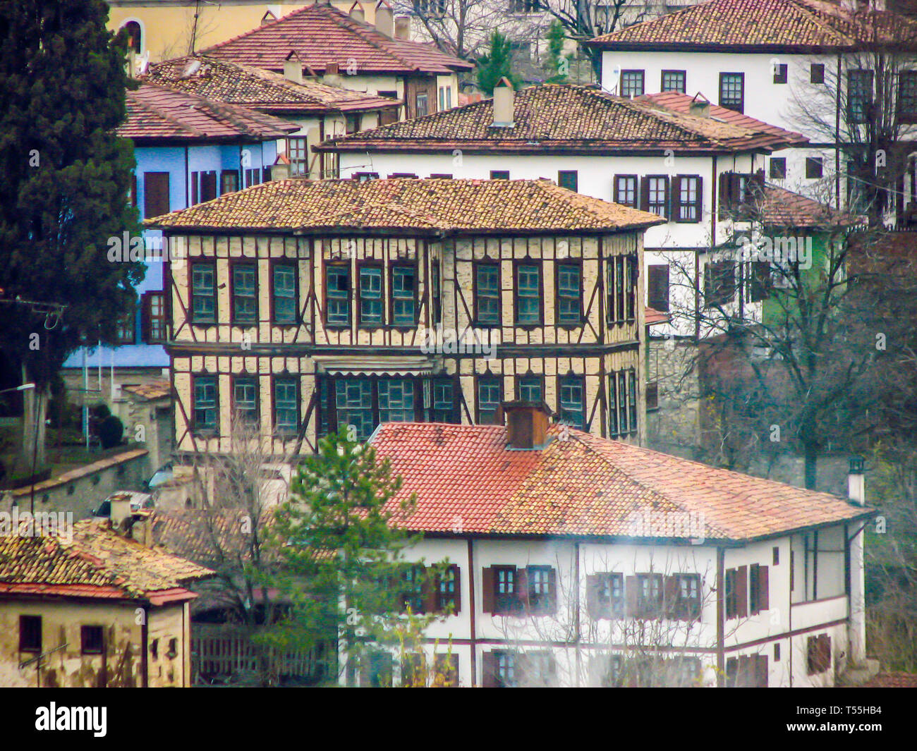 Traditional Turkish Ottoman architecture houses in Safranbolu, Turkey ...