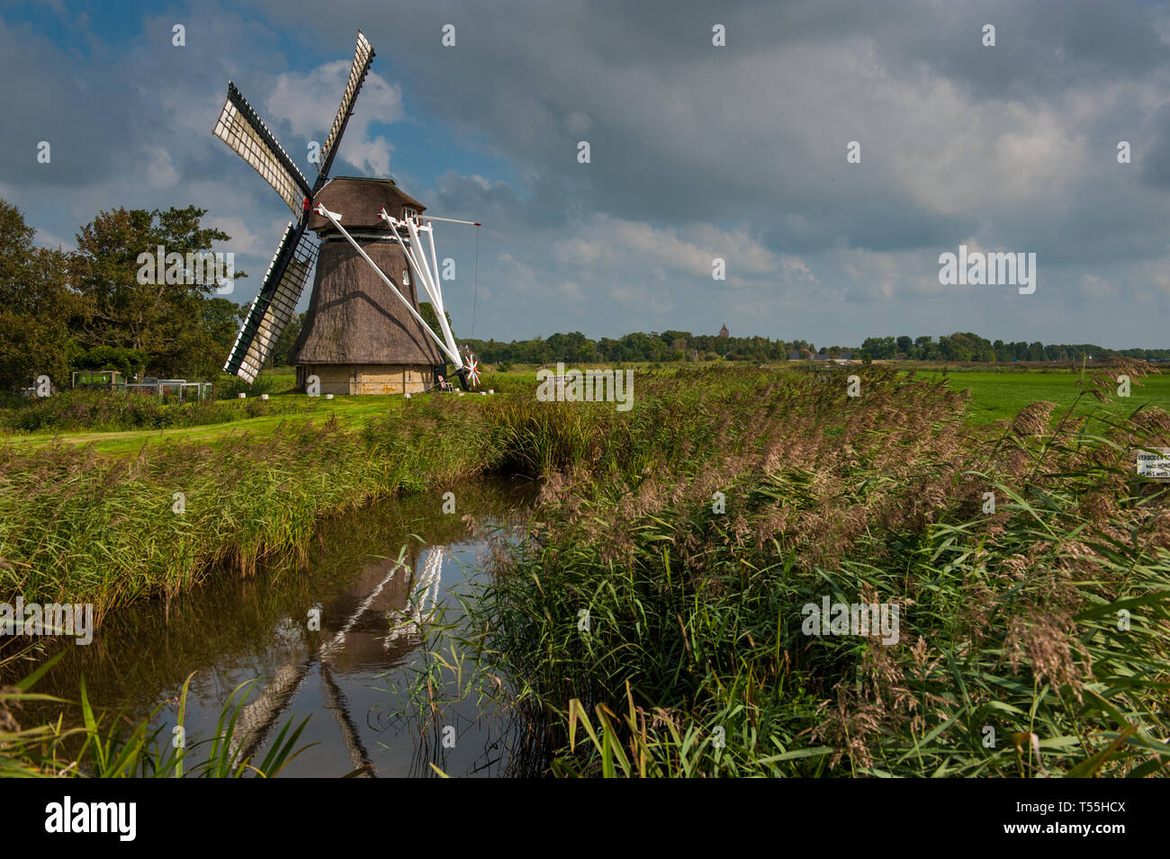 A Classic Dutch Windmill Stock Photo - Alamy