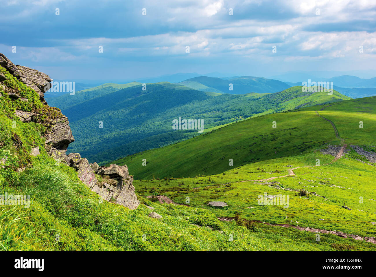 Pathway through green hi-res stock photography and images - Alamy