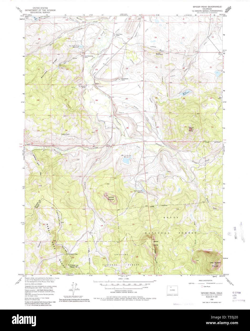 Map of spicer hi-res stock photography and images - Alamy
