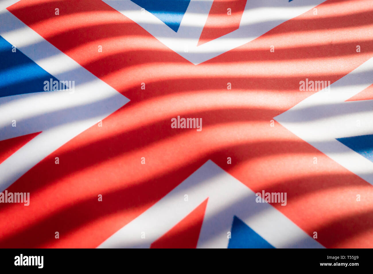 Union Jack with dark stripes Stock Photo - Alamy