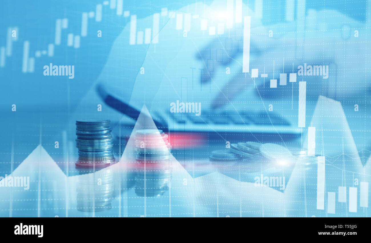 Graph rows coins financial hi-res stock photography and images - Alamy