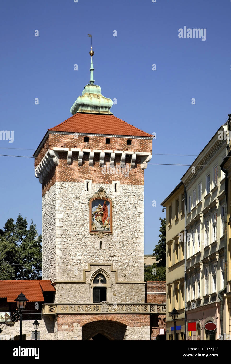 Gate of St. Florian in Krakow. Poland Stock Photo - Alamy