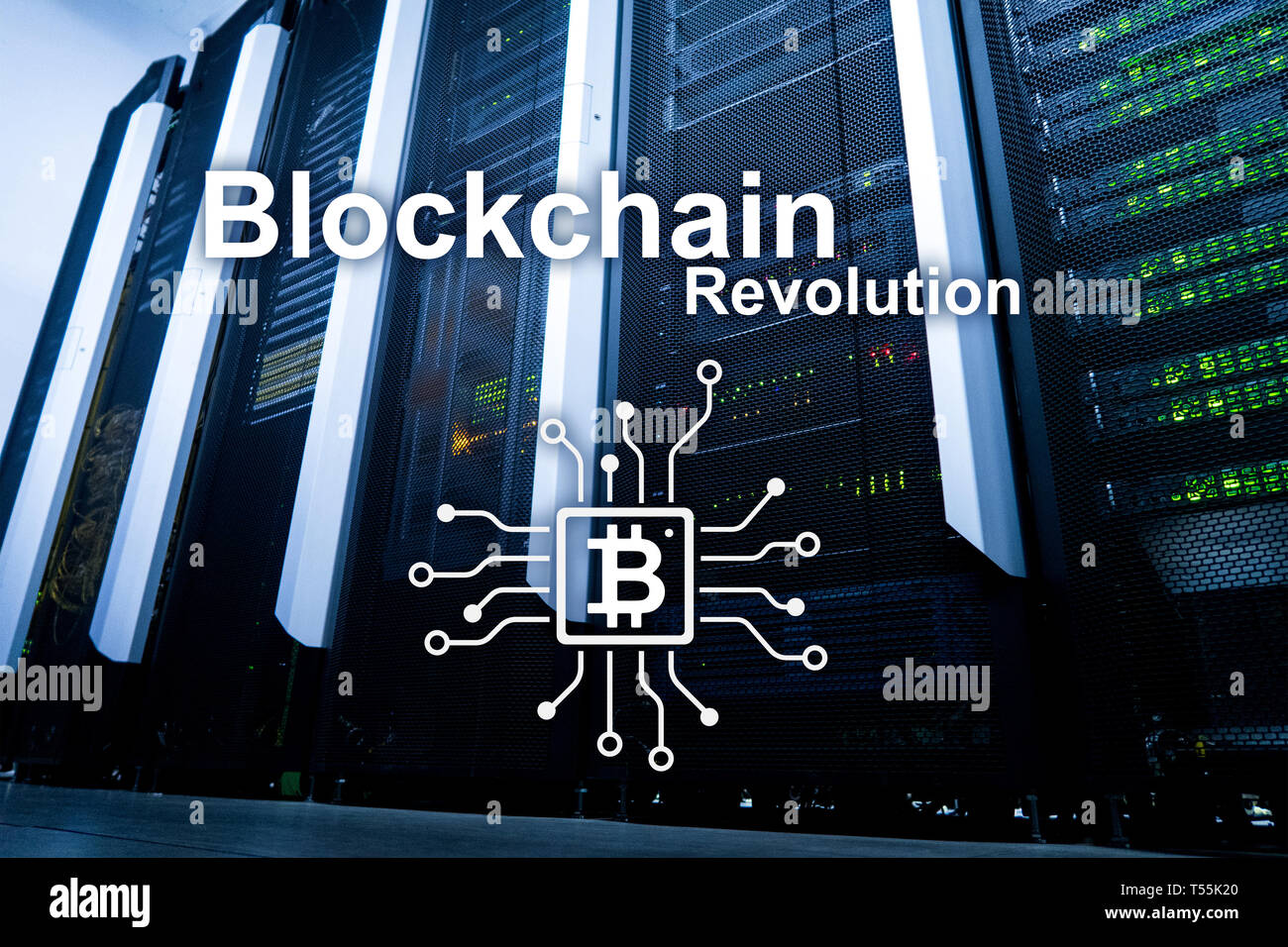 Blockchain revolution, innovation technology in modern business Stock ...