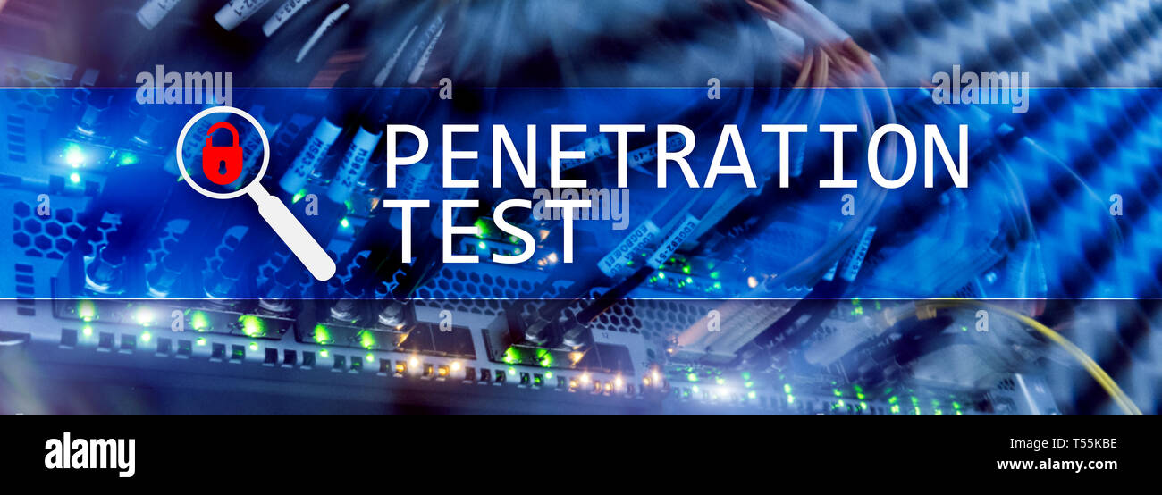 Penetration test. Cybersecurity and data protection. Hacker attack ...