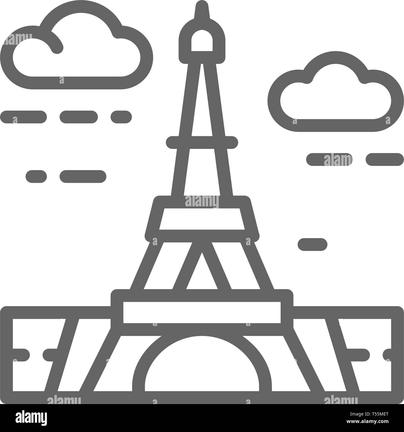 Historical monuments of france Stock Vector Images - Alamy