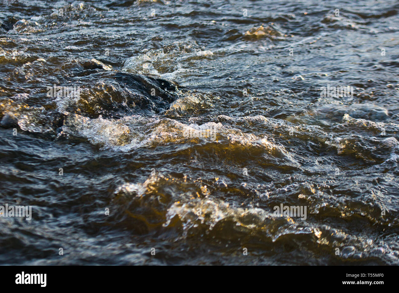 Rough water stream. foamy water rough mountain river Stock Photo - Alamy