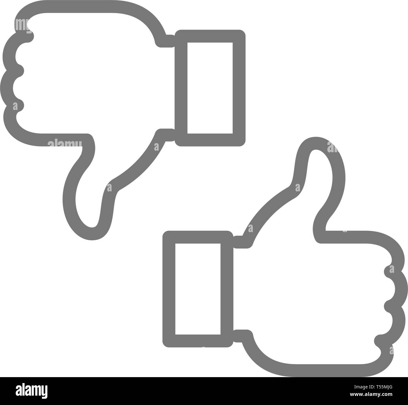 Dislike icon simple element Cut Out Stock Images & Pictures - Alamy