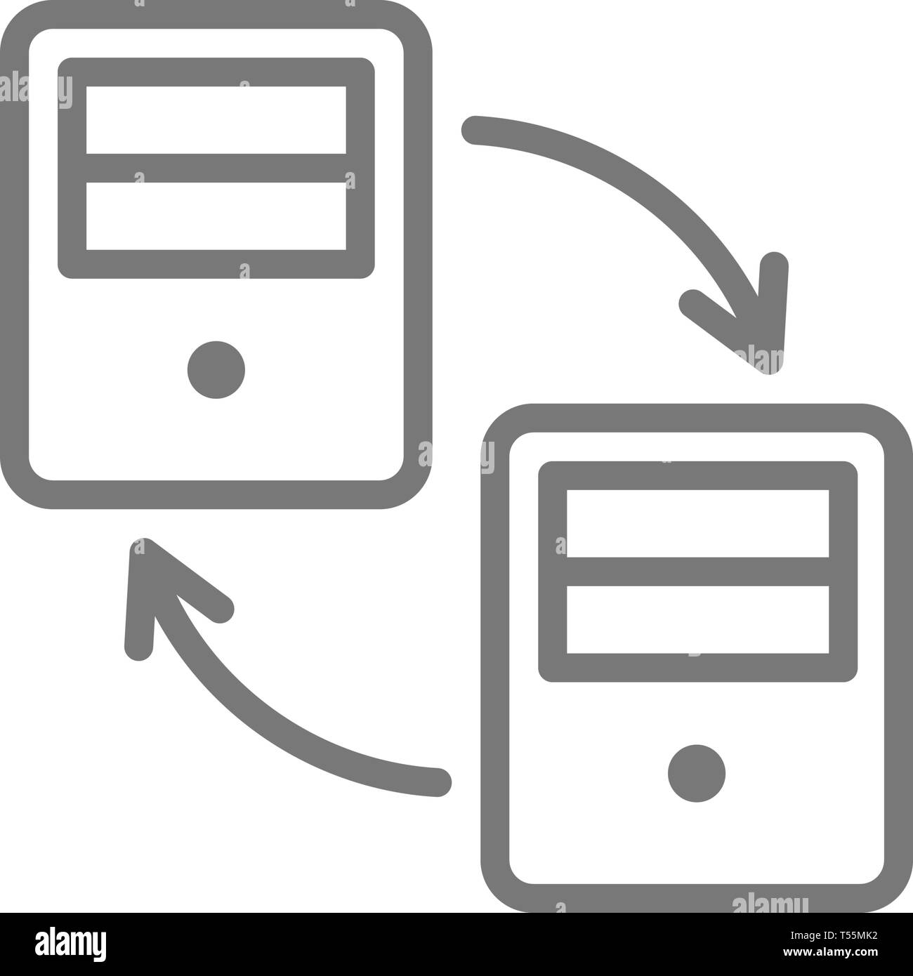 Pc data transfer Black and White Stock Photos & Images - Alamy