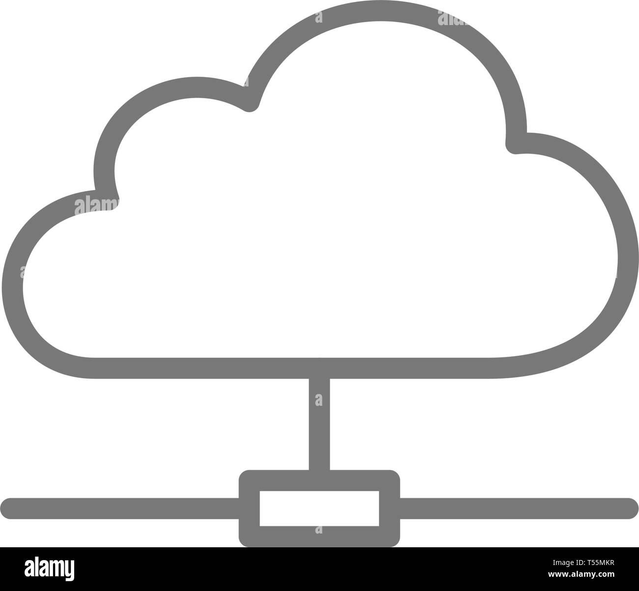 Network cloud line icon Stock Vector Image & Art - Alamy