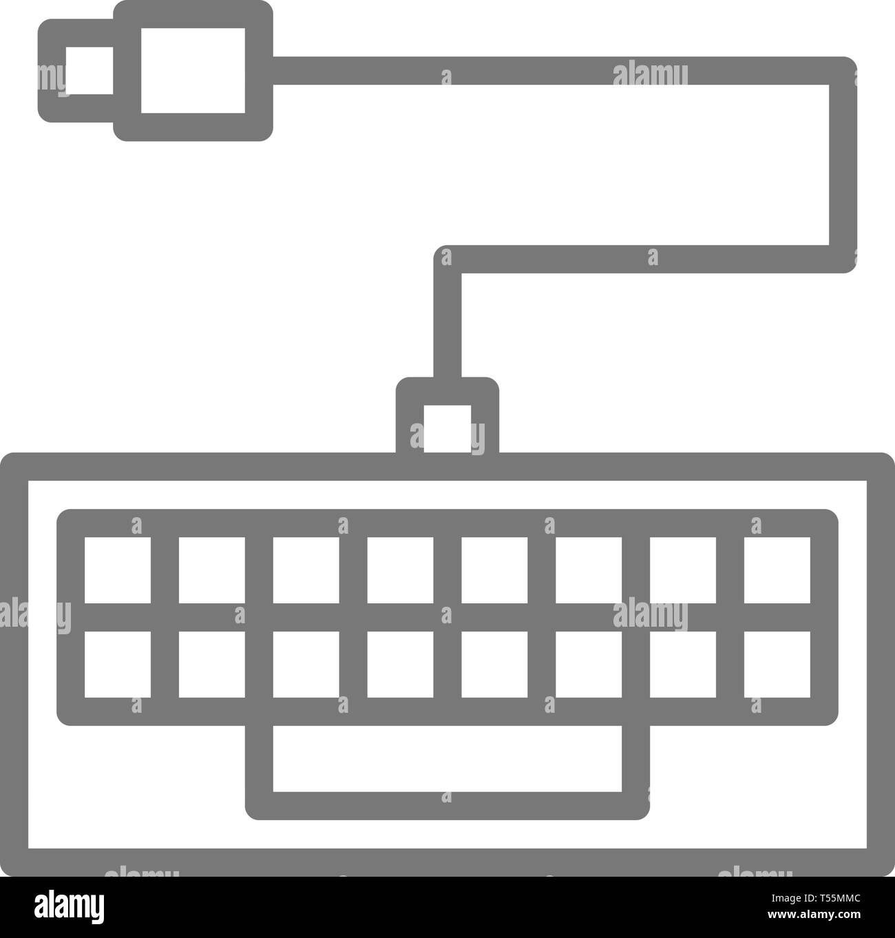 Keyboard line icon Stock Vector Image & Art - Alamy
