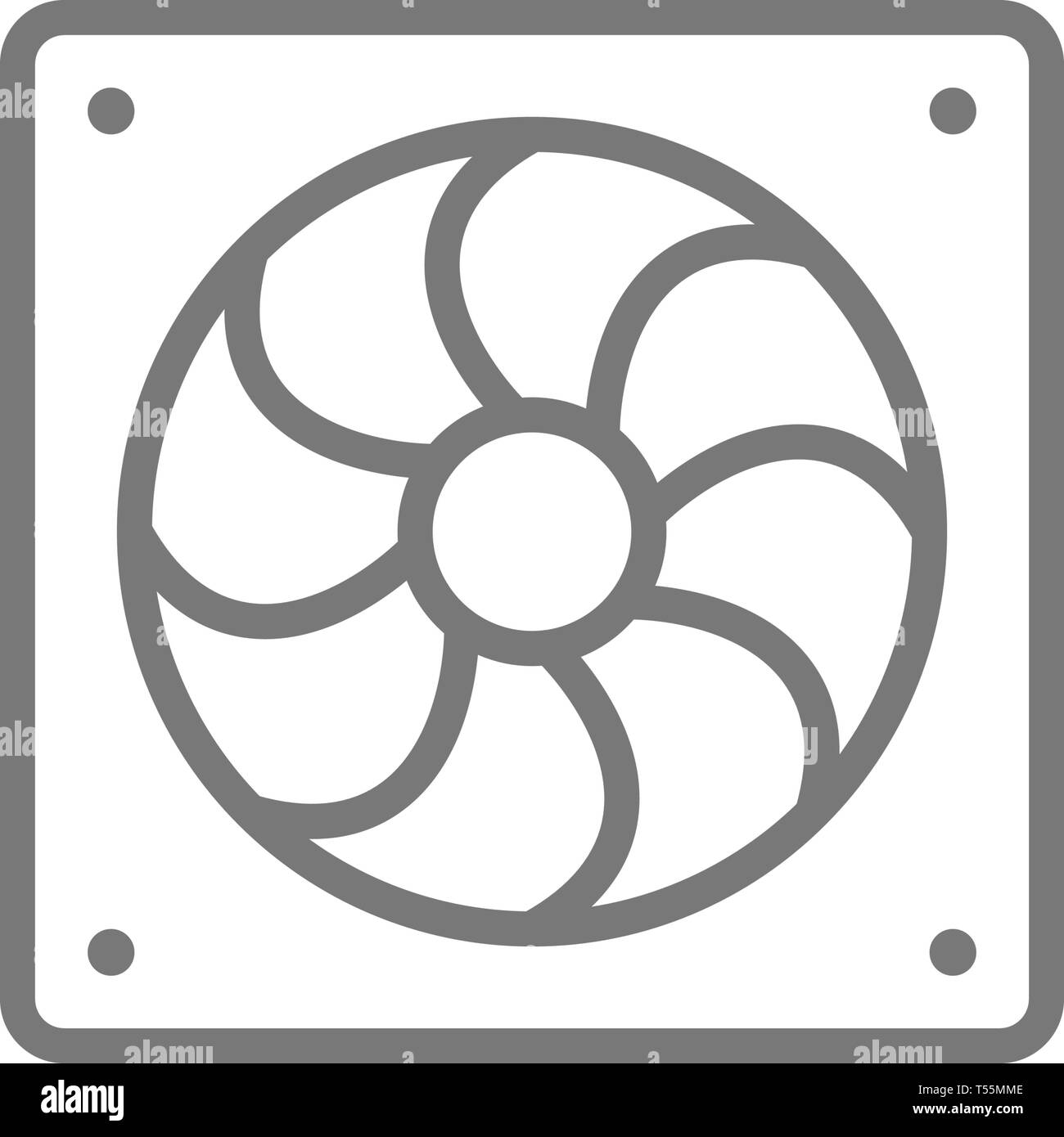 Fan electronic device line Stock Vector Images - Alamy