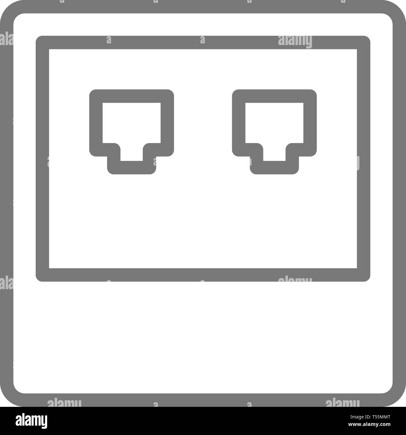 Network input line icon Stock Vector Image & Art - Alamy