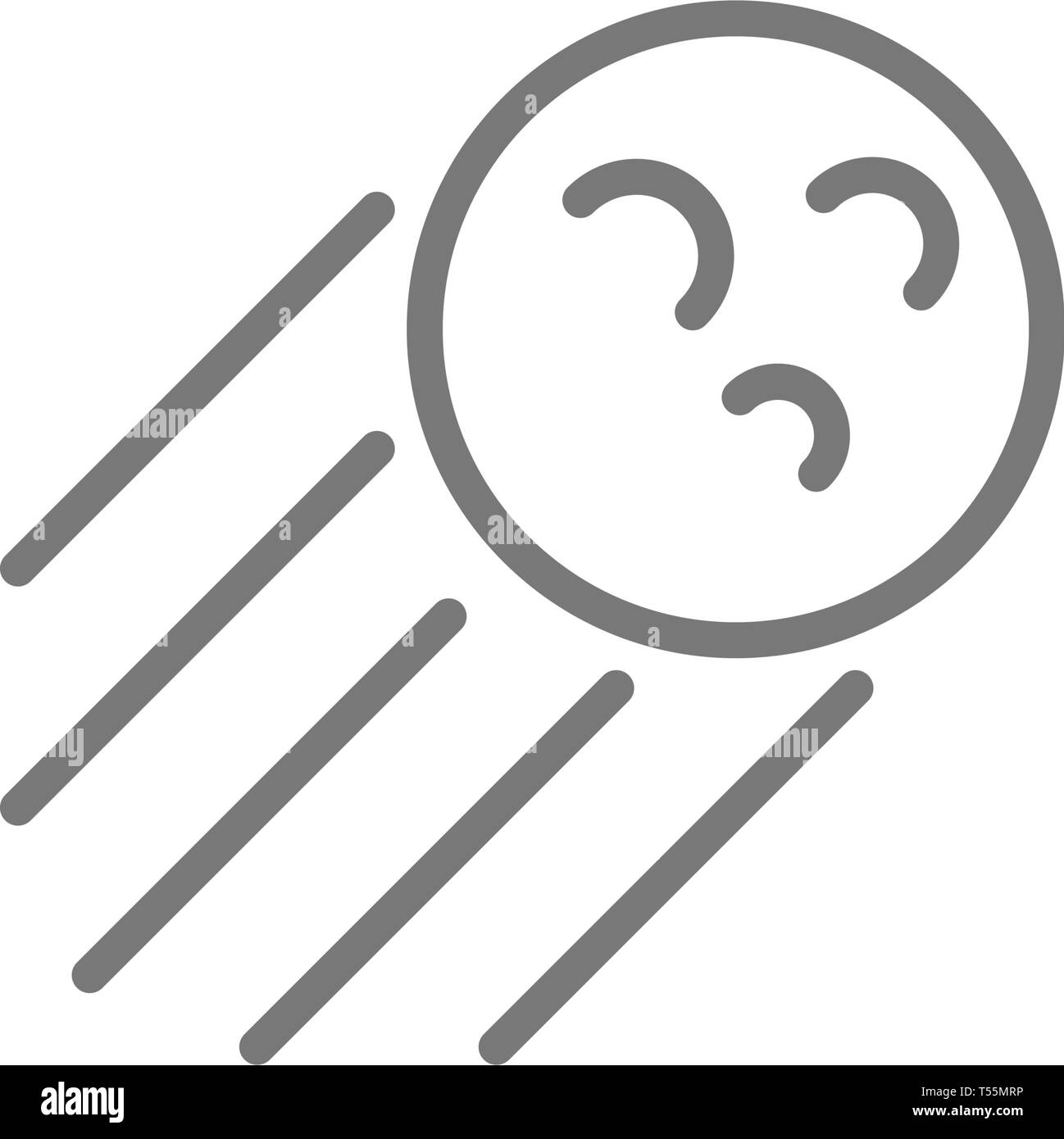 Meteorite line icon Stock Vector Image & Art - Alamy